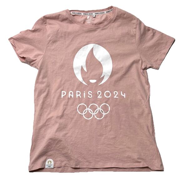 Unbranded | Tops | Officially Licensed Paris 224 Olympics Logo Pink ...